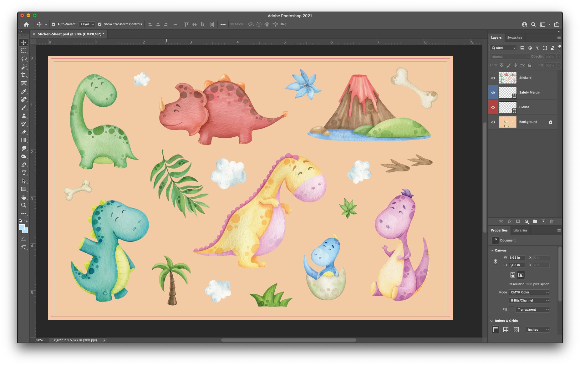 How To Easily Create Sticker Sheets In Adobe Photoshop